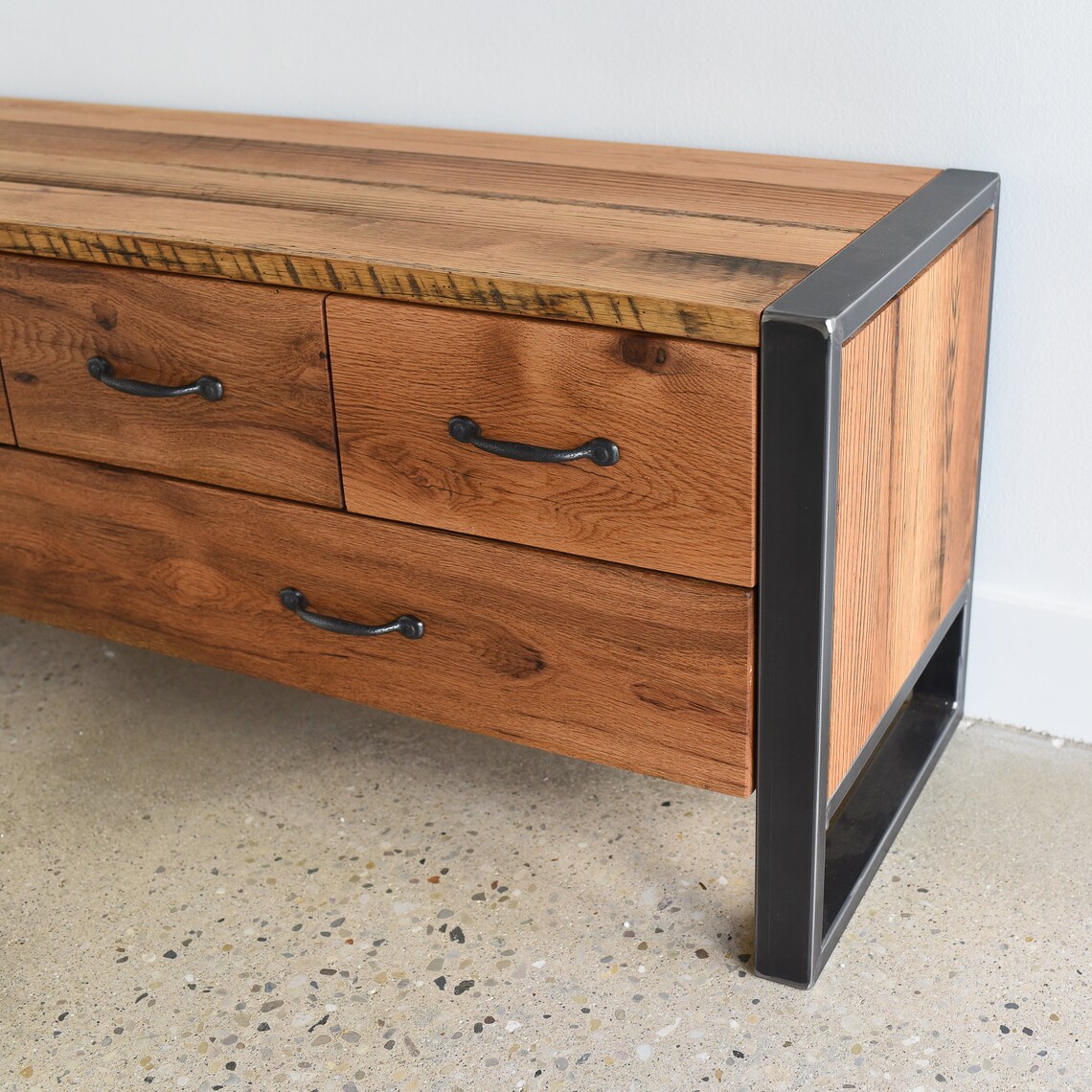 60 Storage Bench / Entryway Reclaimed Wood 5-drawer - Etsy