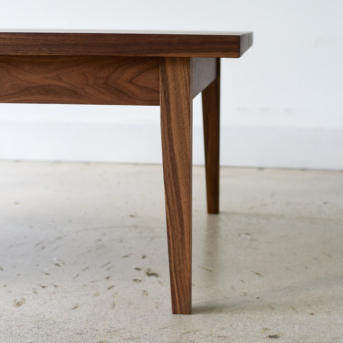 Walnut Tapered Leg Coffee Table - Etsy