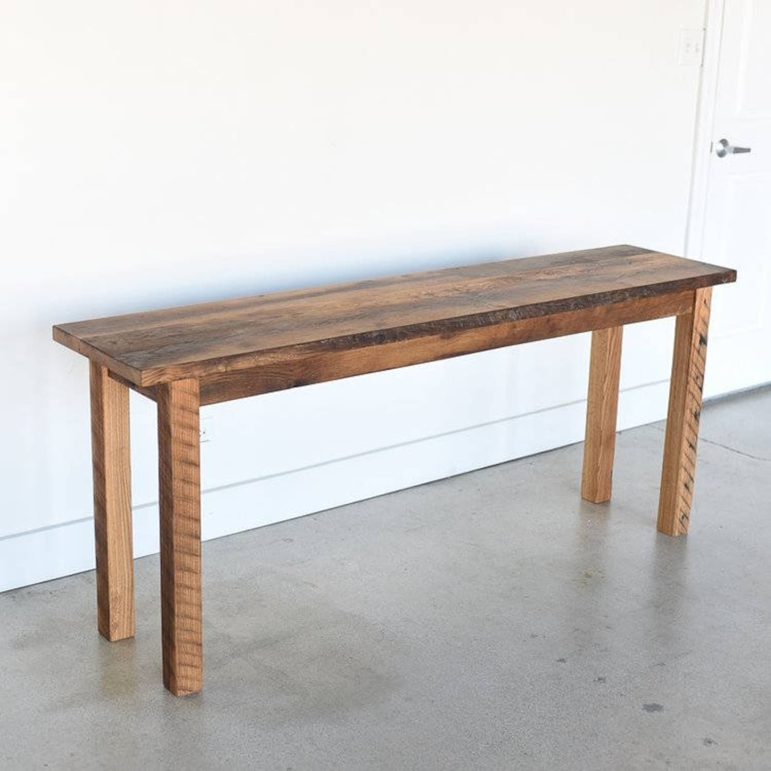 Farmhouse Reclaimed Wood Console Table - Etsy