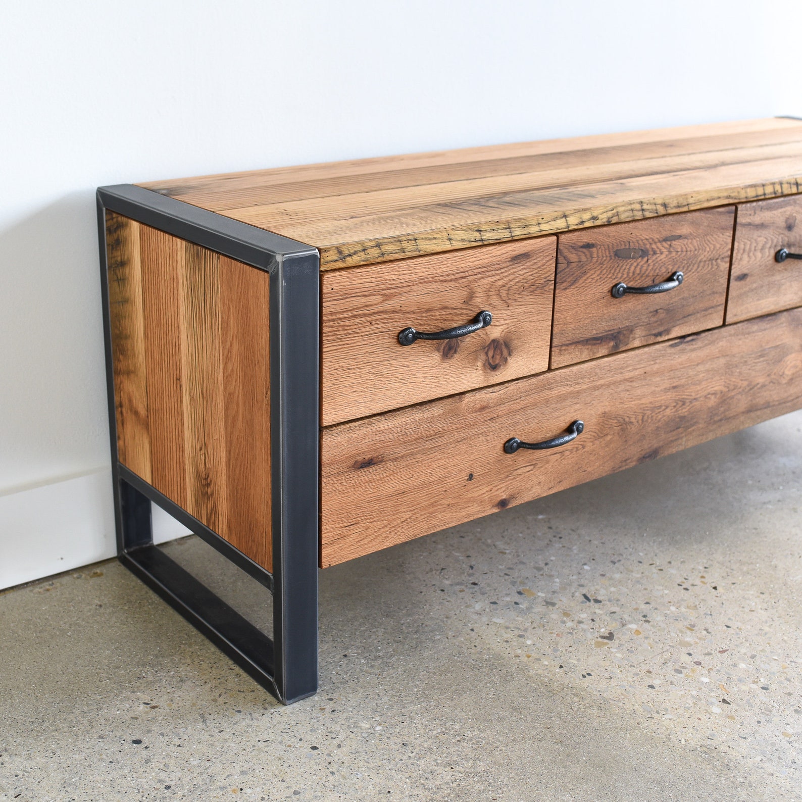 60" Storage Bench / Entryway Reclaimed Wood 5-drawer Bench - Etsy