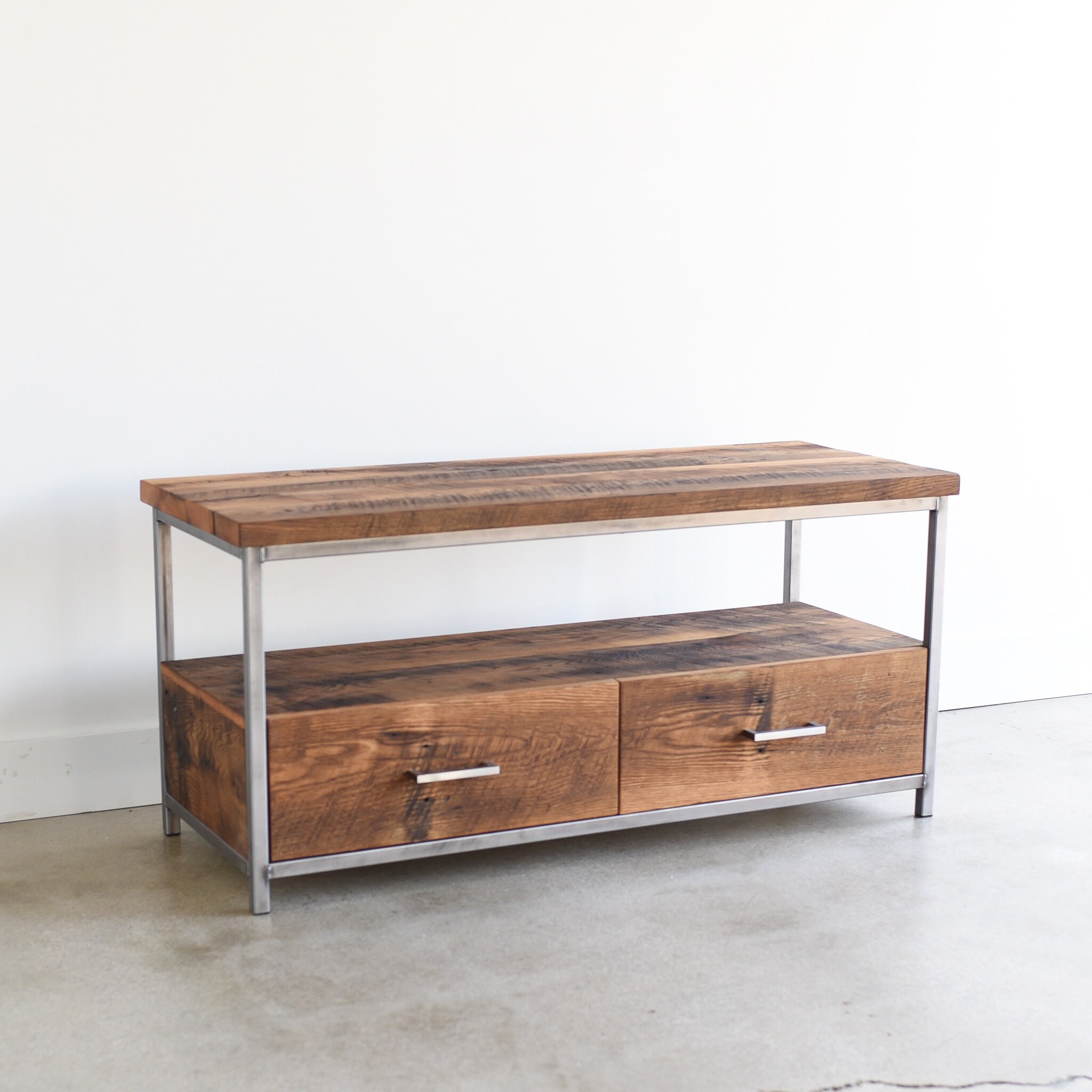 Stoic Media Console / Reclaimed Wood Storage Console | Etsy