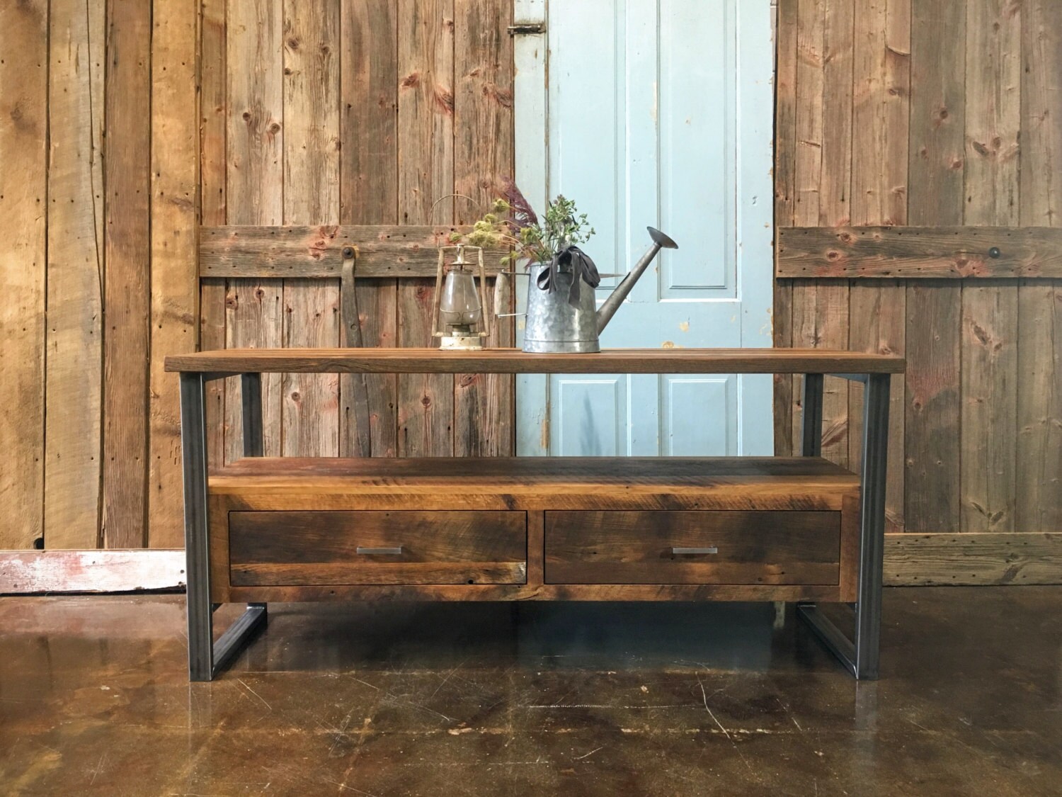 Reclaimed Wood Media Center