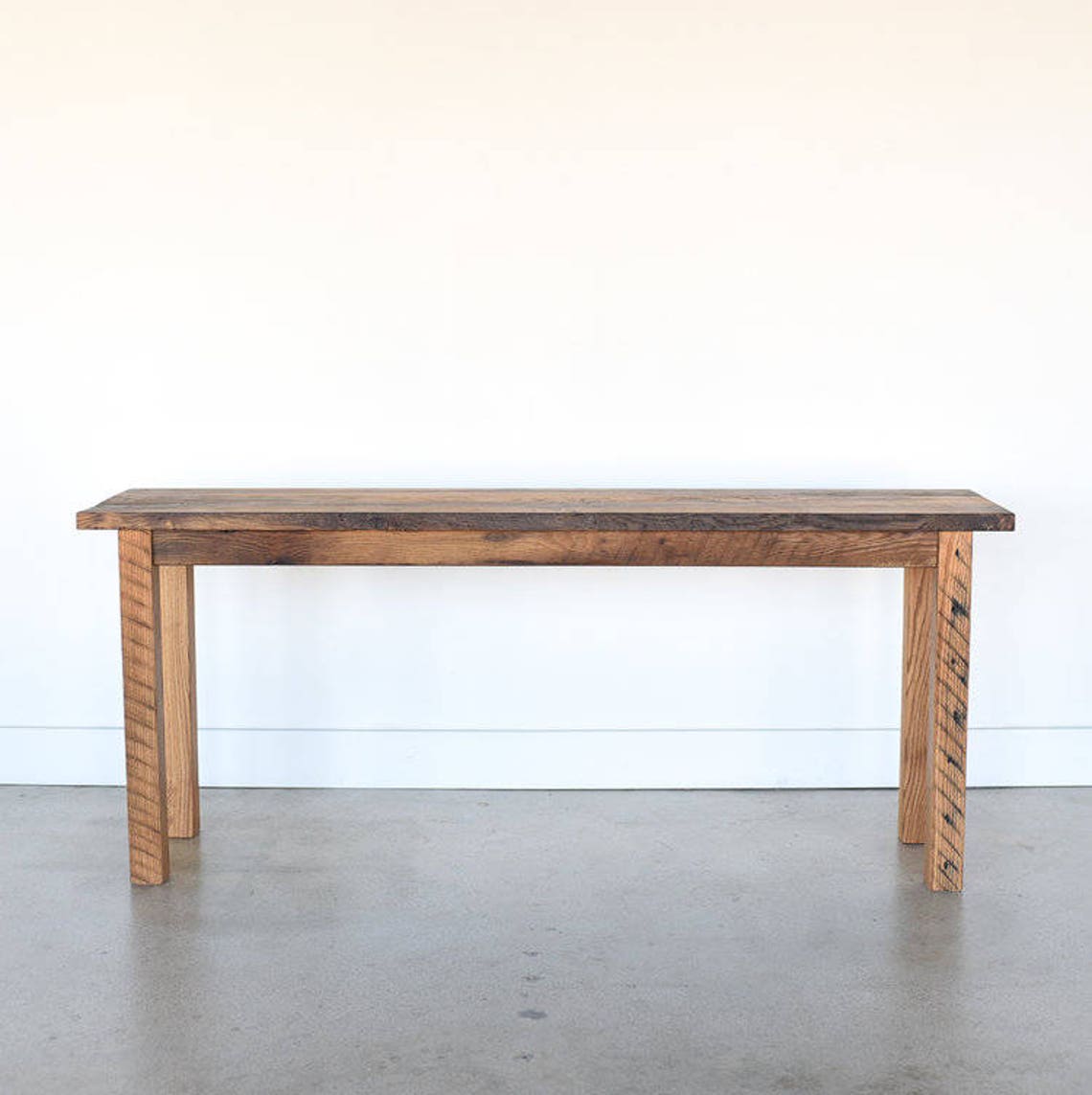 Farmhouse Reclaimed Wood Console Table - Etsy