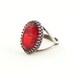 Red Cocktail Ring, Scarlet Vintage Crystal, Adjustable Ring ...