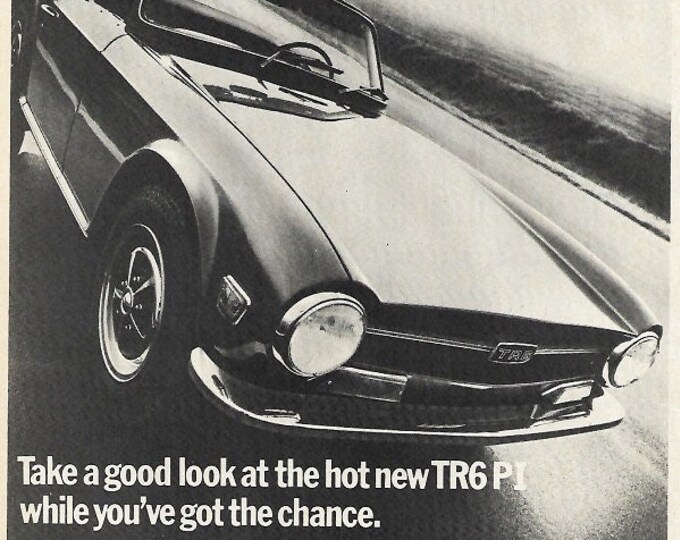 Triumph TR6 Car Print 1969, Original Advertising Wall Art - Etsy