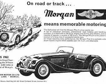 Morgan Car Print 1972 Original Advertising Desk Art - Etsy