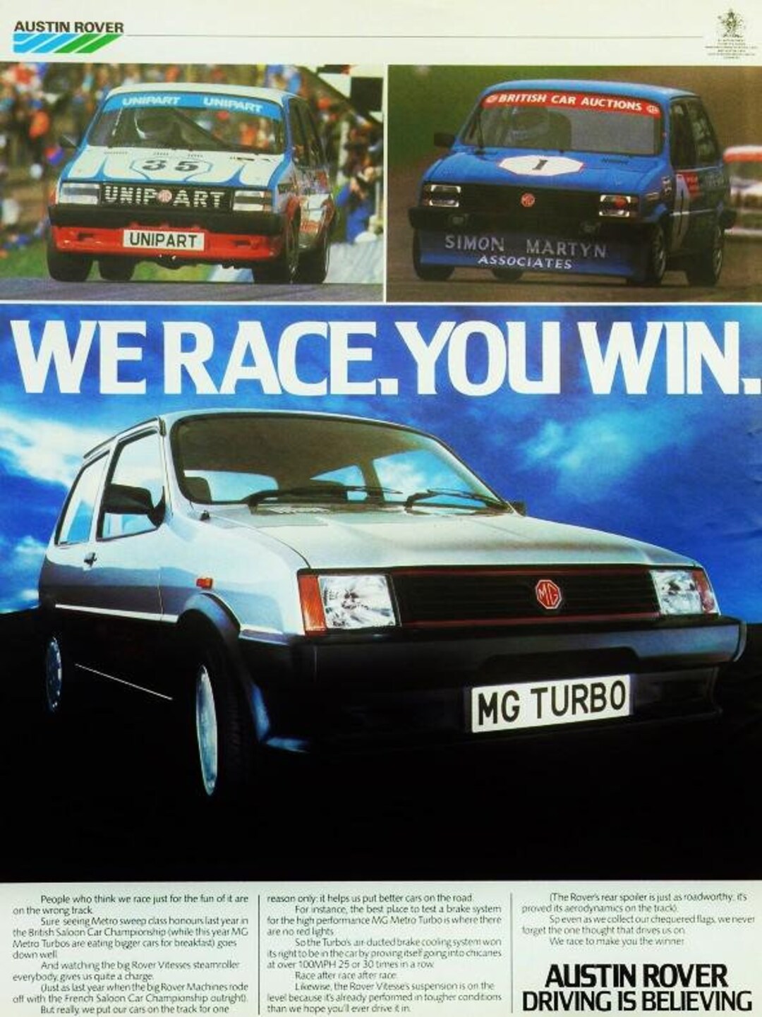 MG Metro Car Print 1983, Original Advertising Wall Art - Etsy