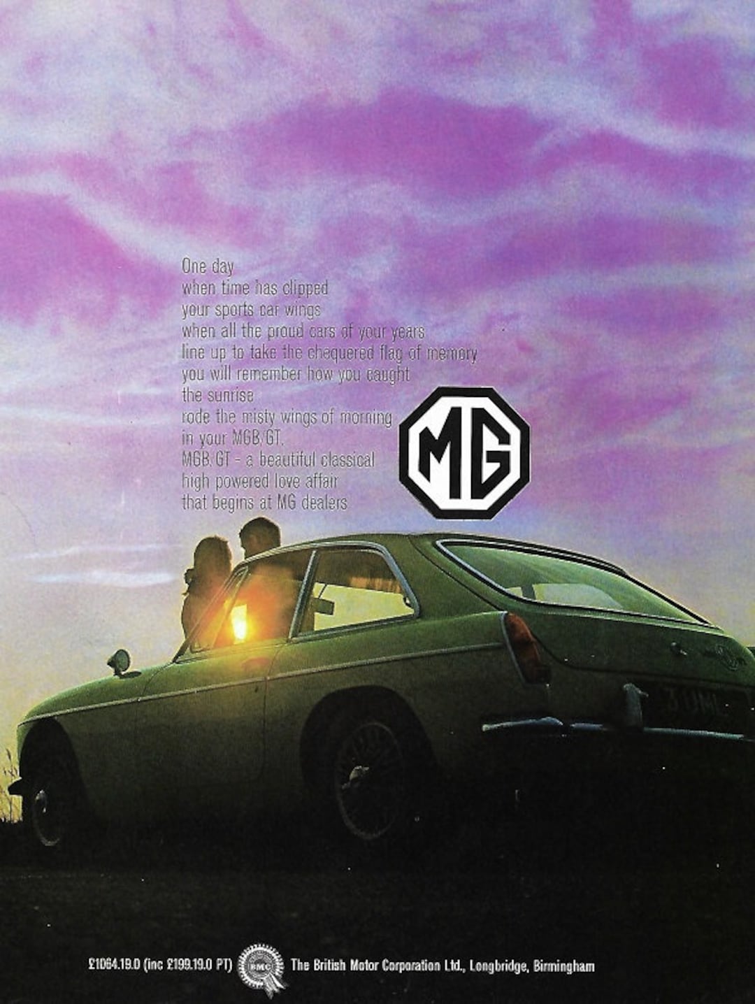 MG Car Print 1967, Original Advertising Wall Art - Etsy.de
