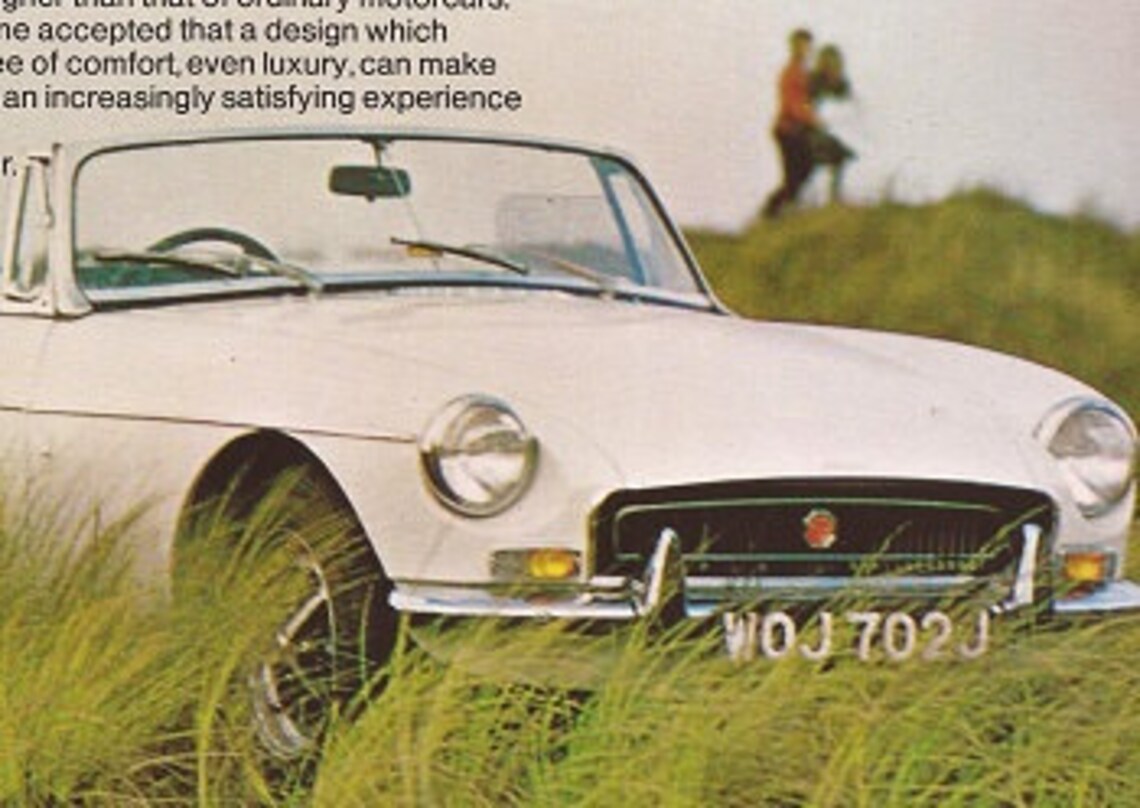 MG Car Print 1971, Advertising Wall Art - Etsy