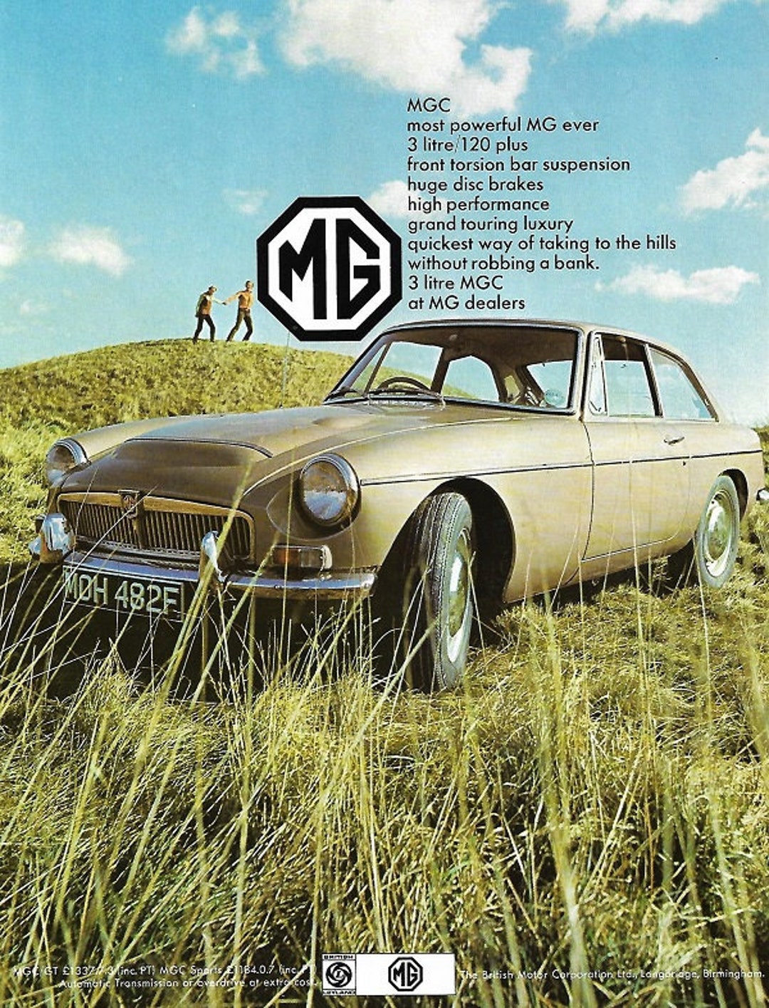 MGC Car Print 1968, Original Advertising Wall Art - Etsy