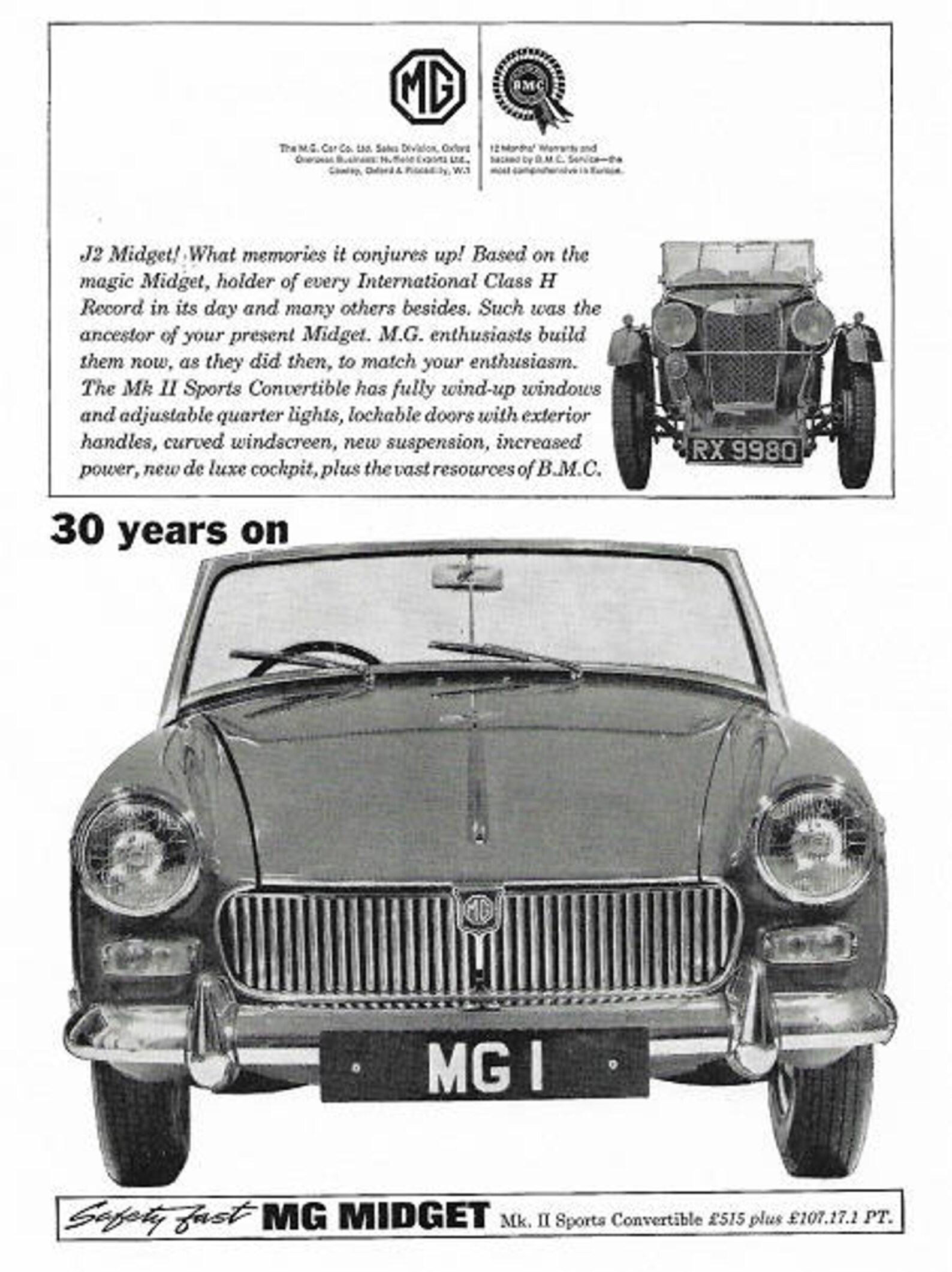 MG Midget Car Print 1964, Advertising Wall Art - Etsy