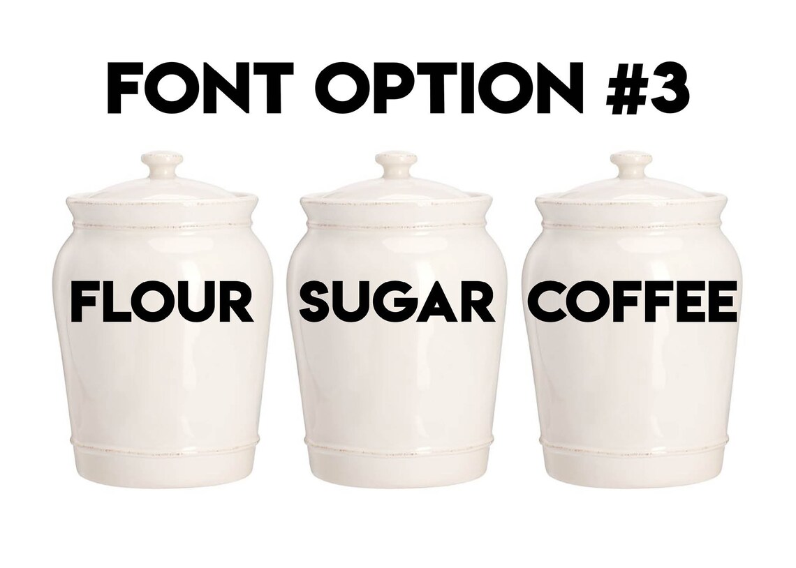 Kitchen Canister Labels Home Goods Storage Label Home - Etsy