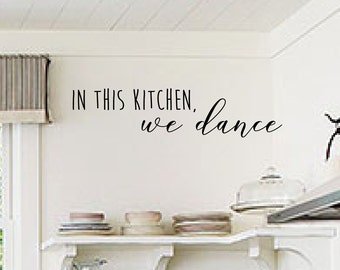 Kitchen Words Wall Decal - Etsy