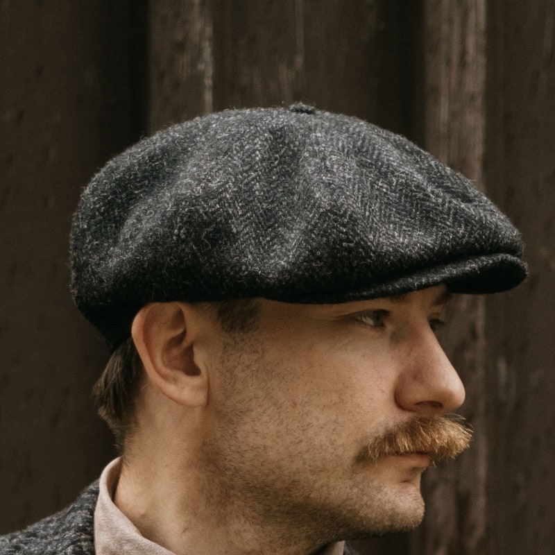 Panel Cap Tweed Wool - Etsy