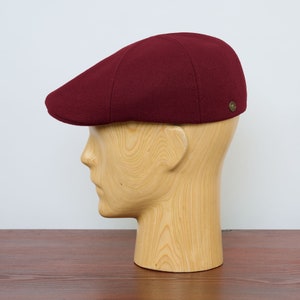 RUSTY Wool Duckbill Mens Flat Cap Cabbie Cabby Driving Bicycle Dai ...