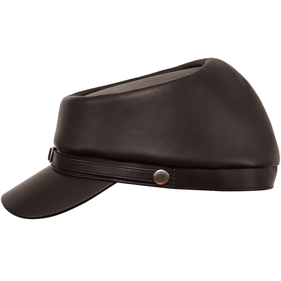 BUFFALO Leather Kepi Cap American Civil War Secession Confederate Union ...