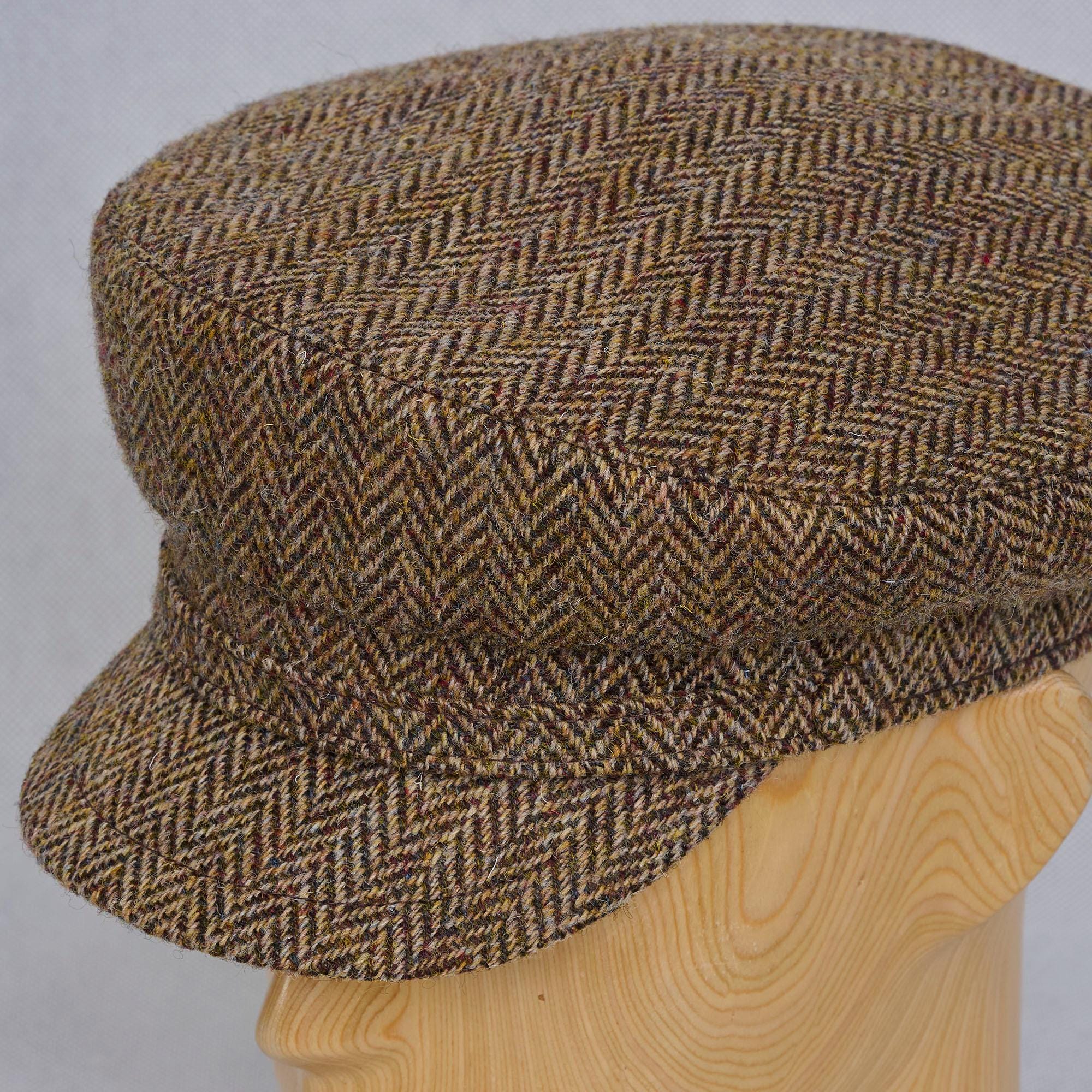 PIREUS Harris Tweed Pure Wool Greek Fisherman Breton Cap Sailor ...
