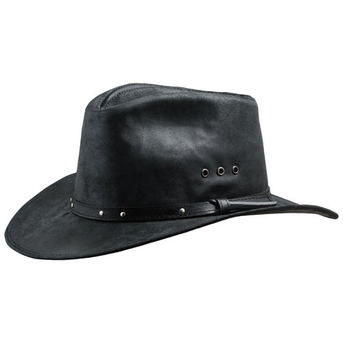 BUCKAROO Genuine Leather Western Cowboy Hat Outback Rodeo Old - Etsy