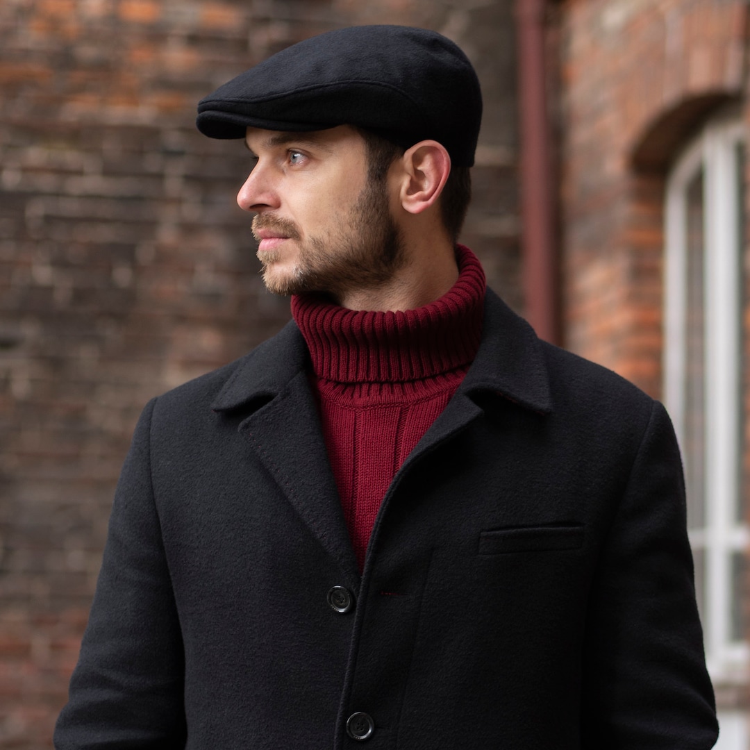 SALE - DERBY Cashmere and Wool Flat Cap Style Bunnet English Jeff ...