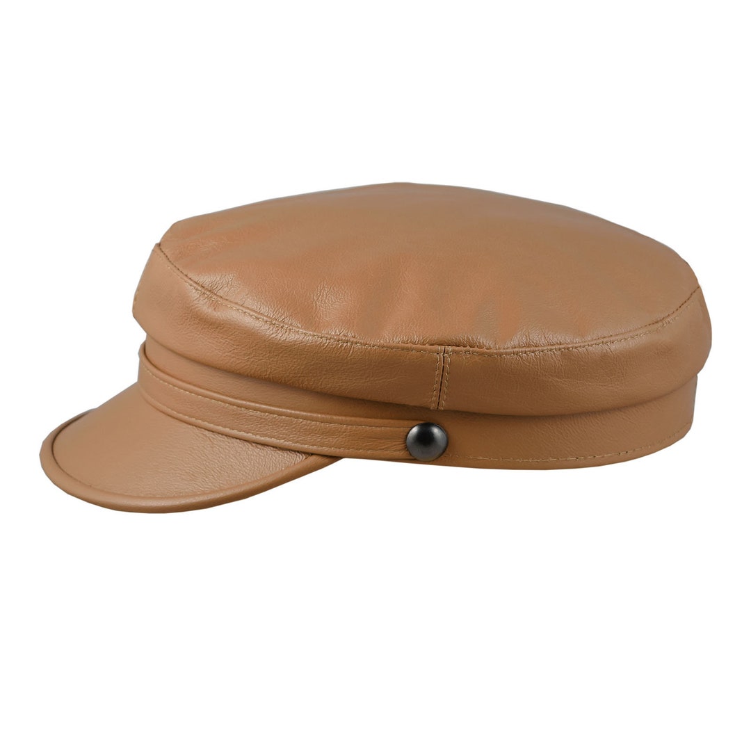 SALE - TRAWLER Genuine Leather Breton Greek Fisherman Cap Sailor ...