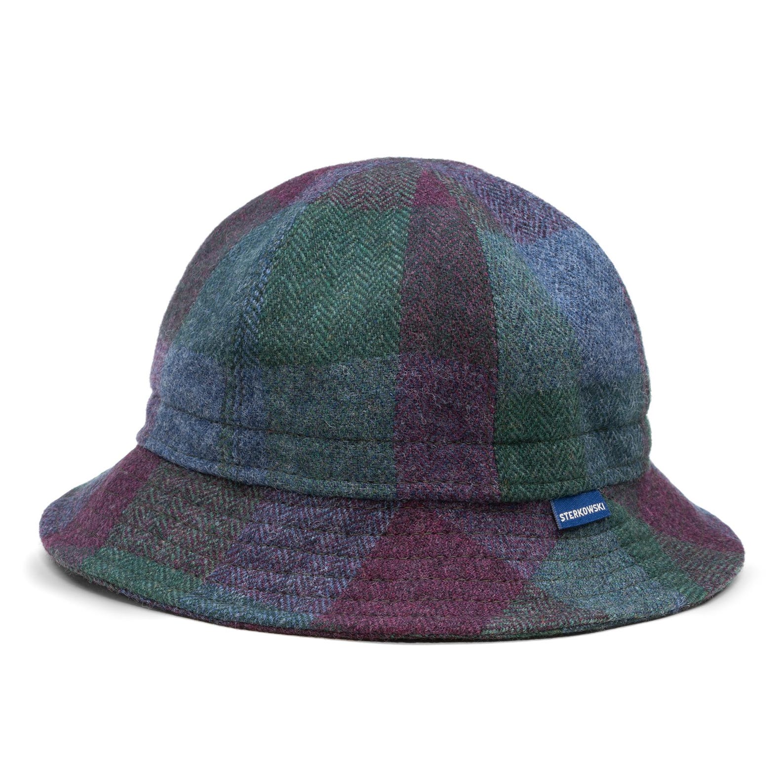 BUGGY Donegal Tweed Bucket Hat Military Boonie Cap Irish Wool Magee ...