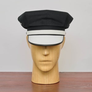 ELVIS Cotton Rockabilly Biker Cap Retro Motorcycle Natural Leather ...