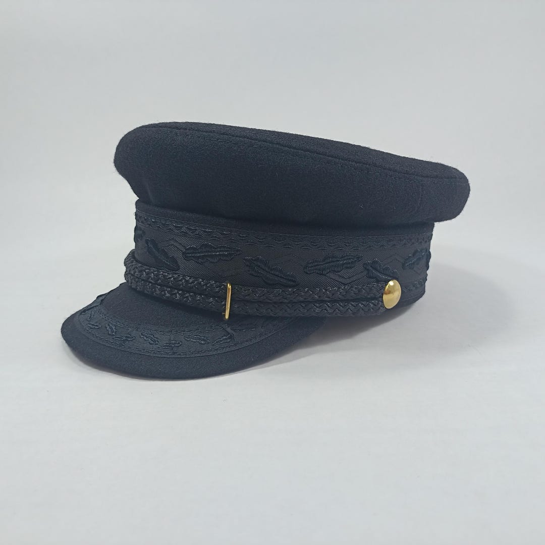 SALE!-HAMBURG 55cm Wool Merchant Fleet Sailor Mariner Cap Skipper ...