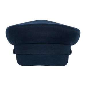 PIREUS Linen Greek Fisherman Breton Summer Cap Sailor Captains Nautical ...