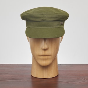 TRAWLER Cotton Breton Fisherman Cap Sailor Captains Nautical Skipper ...