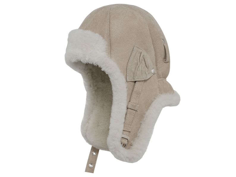 BOMBER Shearling Leather Aviator Cap Winter Chapka Ushanka - Etsy