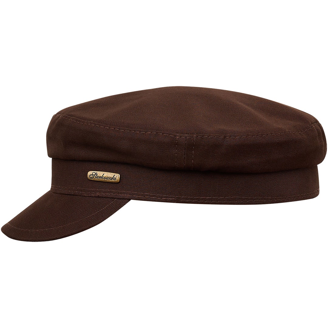 TRAWLER Cotton Breton Fisherman Cap Sailor Captains Nautical Skipper ...