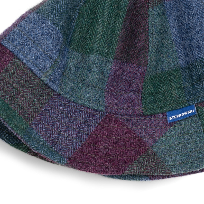 BUGGY Donegal Tweed Bucket Hat Military Boonie Cap Irish Wool Magee ...