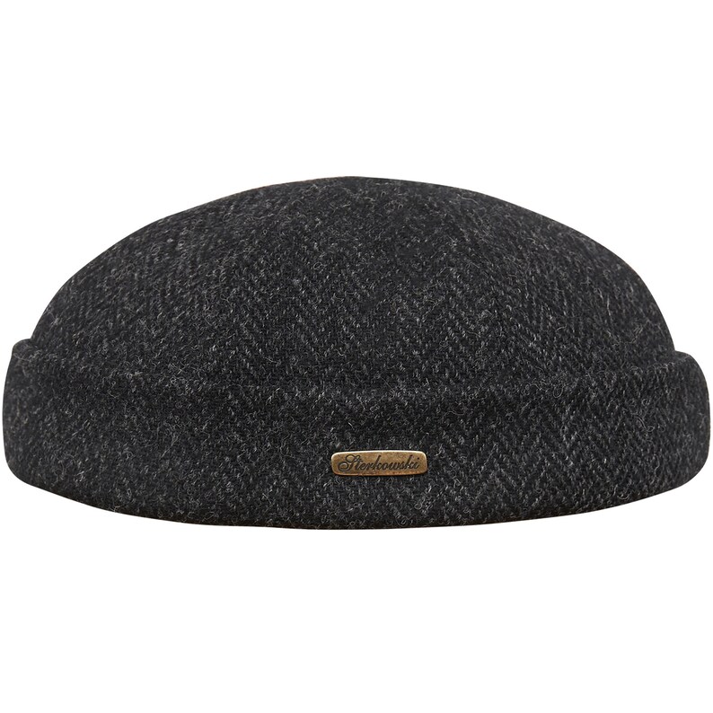 DOCKER Harris Tweed Beanie Cap Pure Genuine Scottish Wool Leon - Etsy