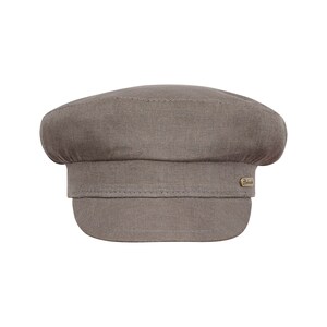 FIDDLER Linen Greek Fisherman Peaked Cap Jewish Airy Lightweight Sailor ...