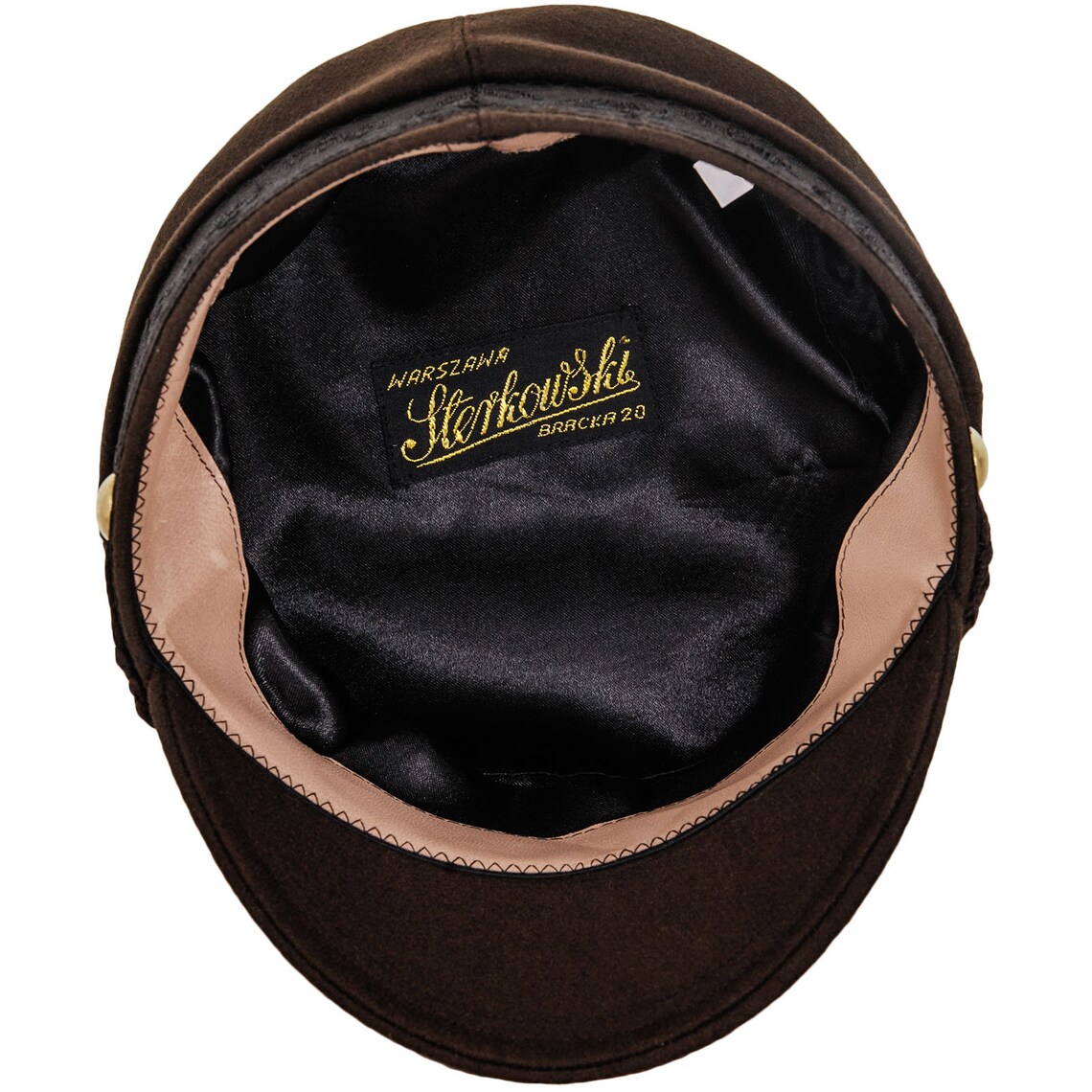 CHANDLER Wool Fiddler Cap With Embroidered Tape Twine Seaman - Etsy