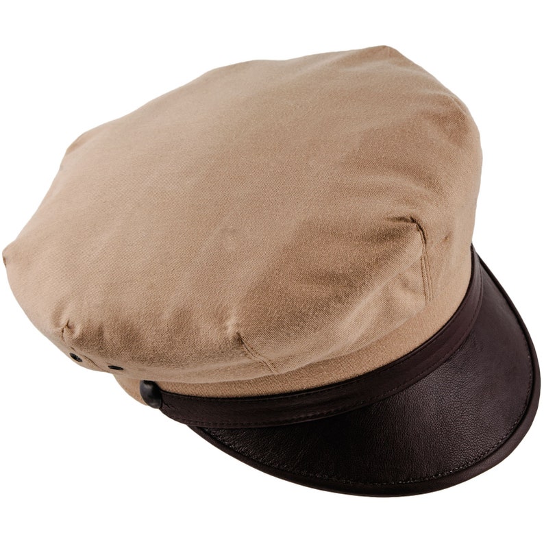 ELVIS Cotton Rockabilly Biker Cap Retro Motorcycle Natural | Etsy