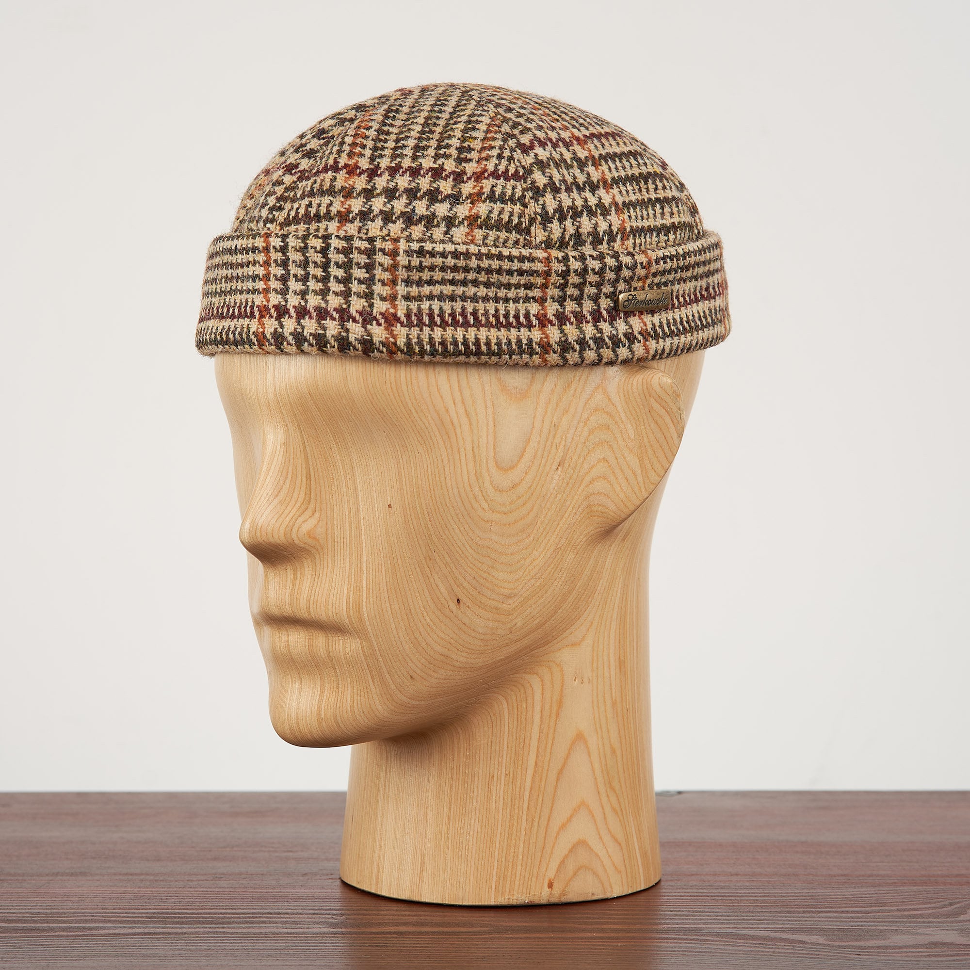 DOCKER Harris Tweed Beanie Cap Pure Genuine Scottish Wool Leon - Etsy