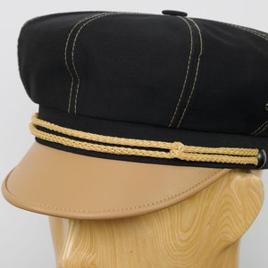 HARLEY Cotton Leather Visor Motorcycle Cap Rockabilly Punk Style Biker ...