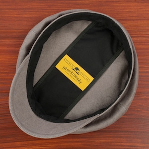 FIDDLER Linen Greek Fisherman Peaked Cap Jewish Airy Lightweight Sailor ...