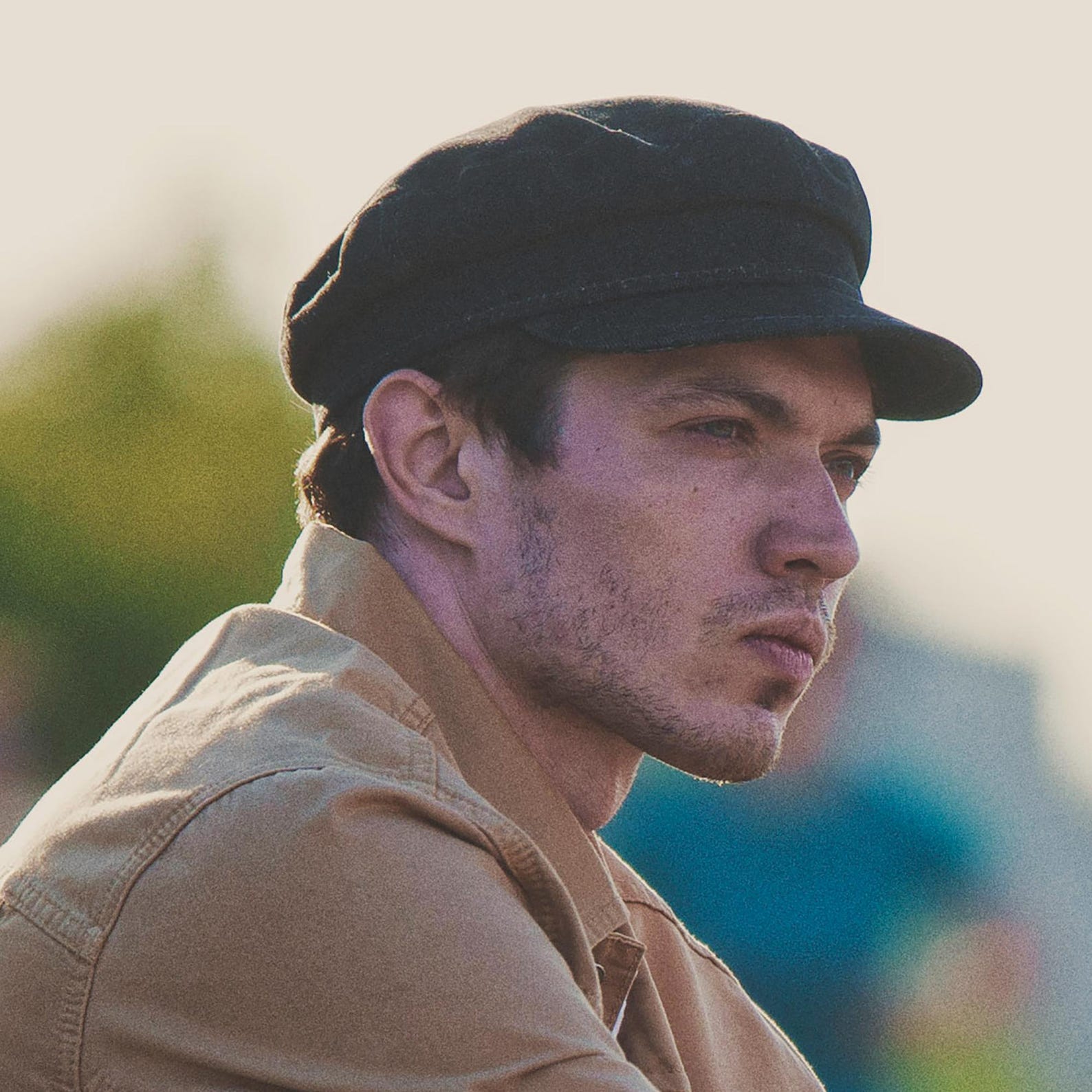 TRAWLER Denim Breton Fisherman Cap Sailor Captains Nautical Skipper ...