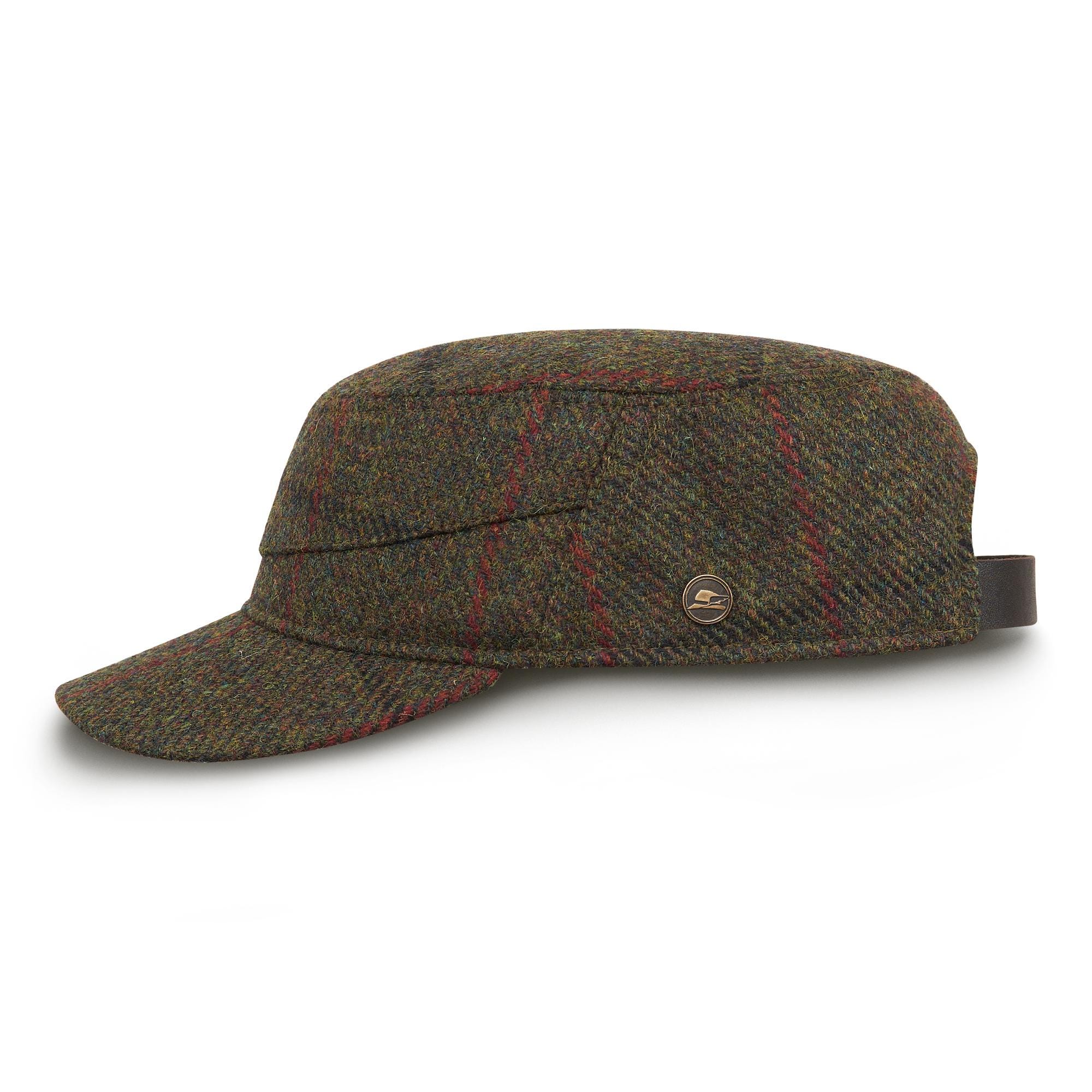 PATROL Harris Tweed Wool Patrol Cap Jockey Hat Military Hunting ...