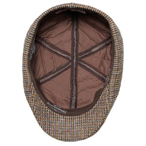 RUSTY Harris Tweed Duckbill Mens Flat Cap Wool Cabby Driving Bicycle ...