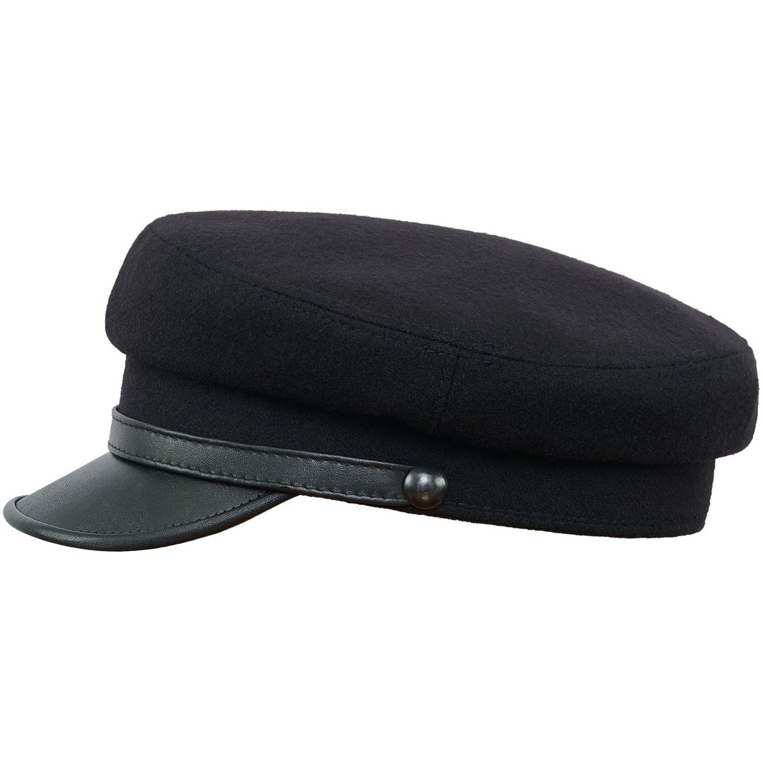 DANUBE MOD 4 Wool Crown Leather Visor Traditional Polish Peaked Mens ...