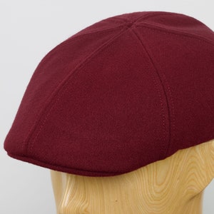 RUSTY Wool Duckbill Mens Flat Cap Cabbie Cabby Driving Bicycle Dai ...