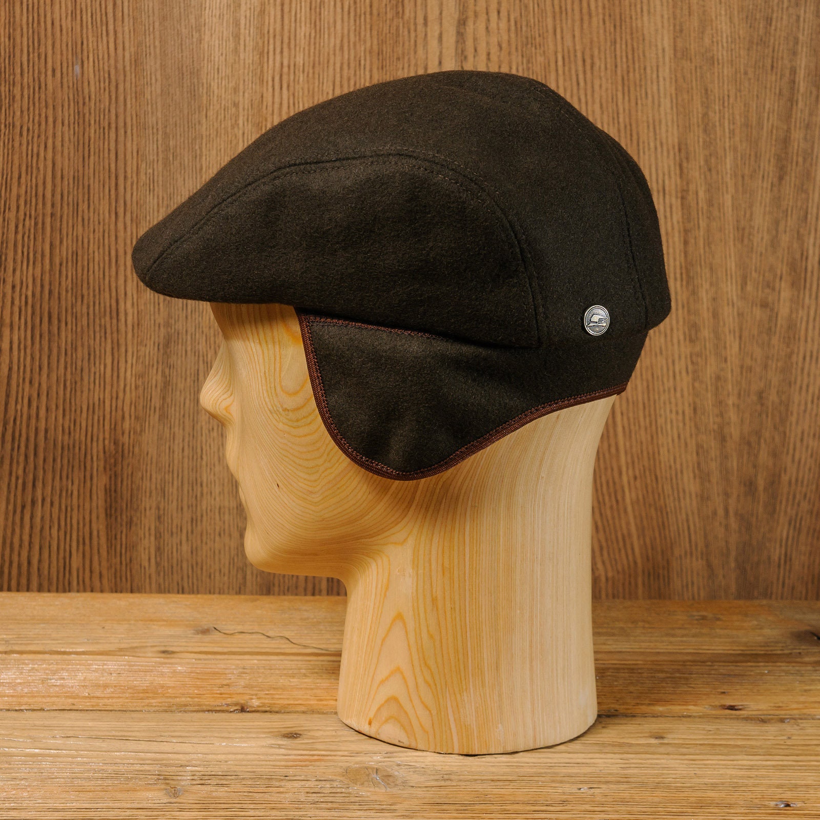 NORTE Wool Earflap Flat Cap Jeff Paddy Irish Driving English | Etsy