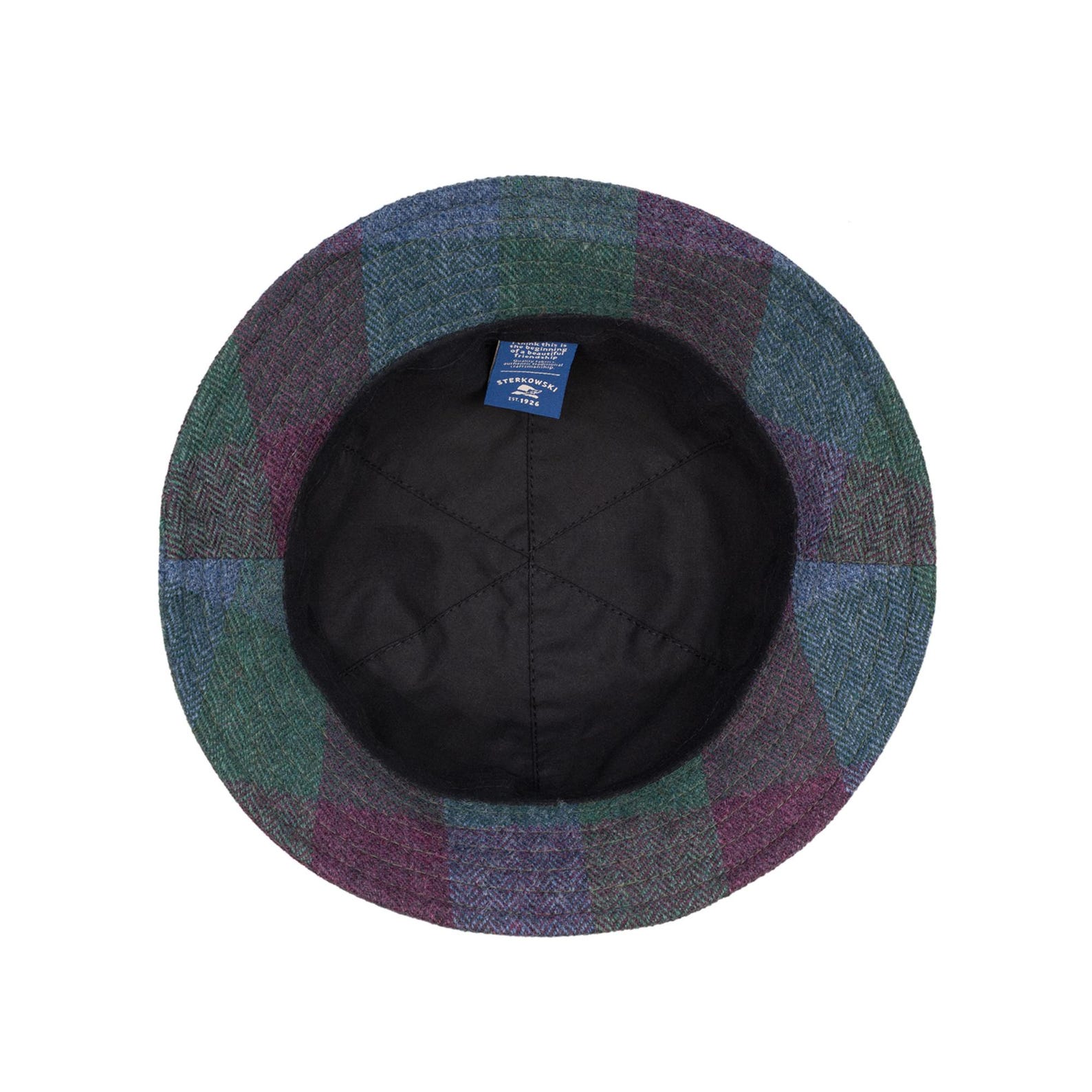 BUGGY Donegal Tweed Bucket Hat Military Boonie Cap Irish Wool Magee ...