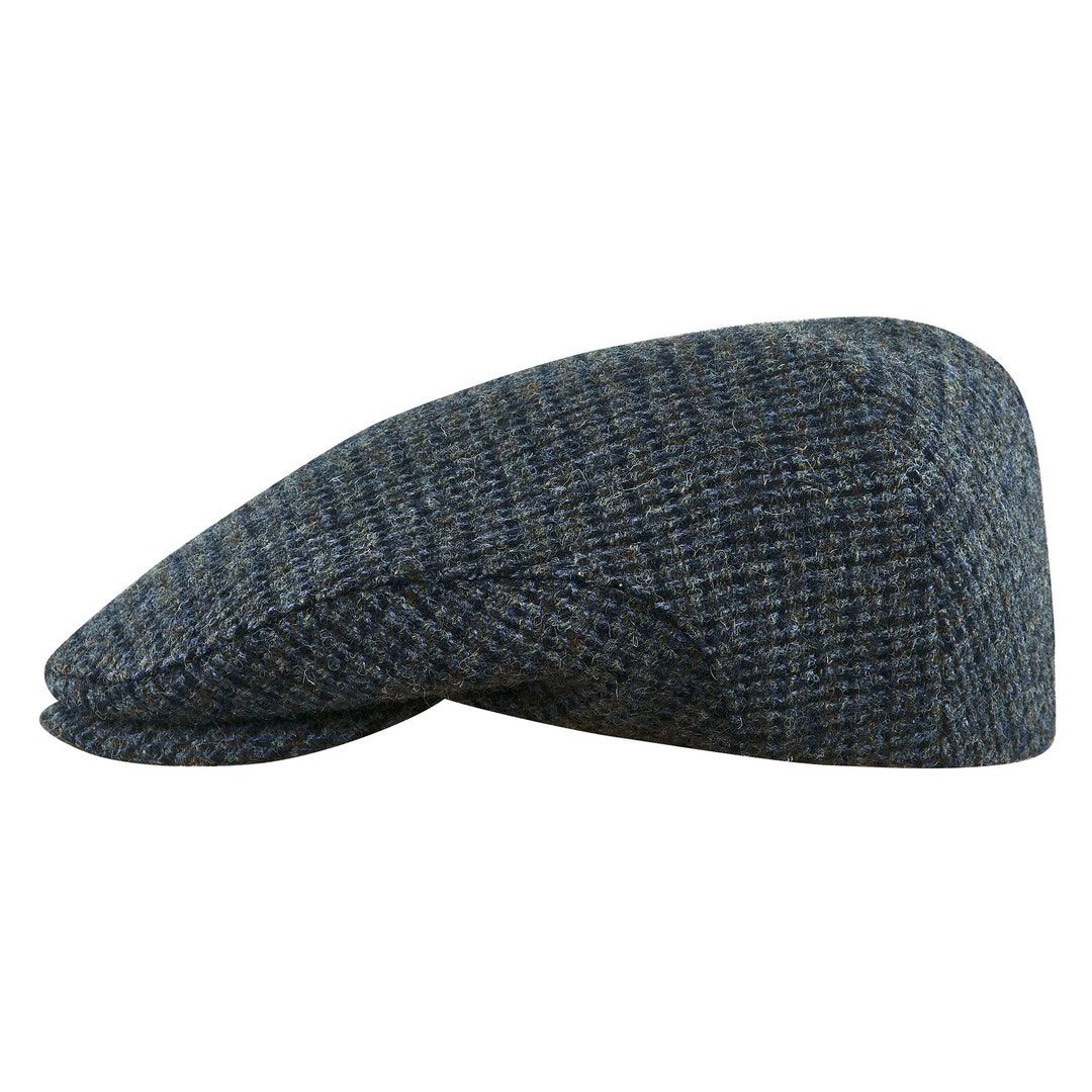 DERBY Harris Tweed Flat Cap Gun Club Check Bunnet English Dai - Etsy ...