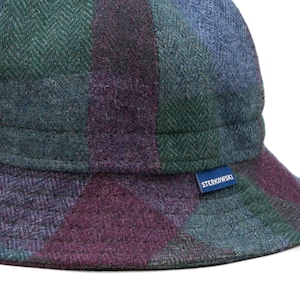 BUGGY Donegal Tweed Bucket Hat Military Boonie Cap Irish Wool Magee ...