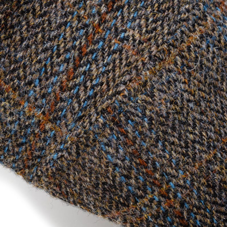 Platte pet IVY FIVE Harris Tweed 5-panelen Schotse wol heren dames ...