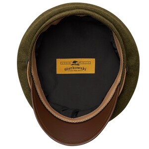 DANUBE MOD 1 Wool Cloth Lacquered Peaked Cap Cabbie Chauffeur Hat Train ...